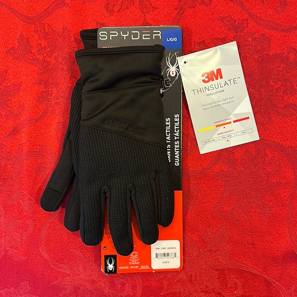 Spyder | Accessories | Spyder 3m Thinsulate Core Conduct Black Gloves ...